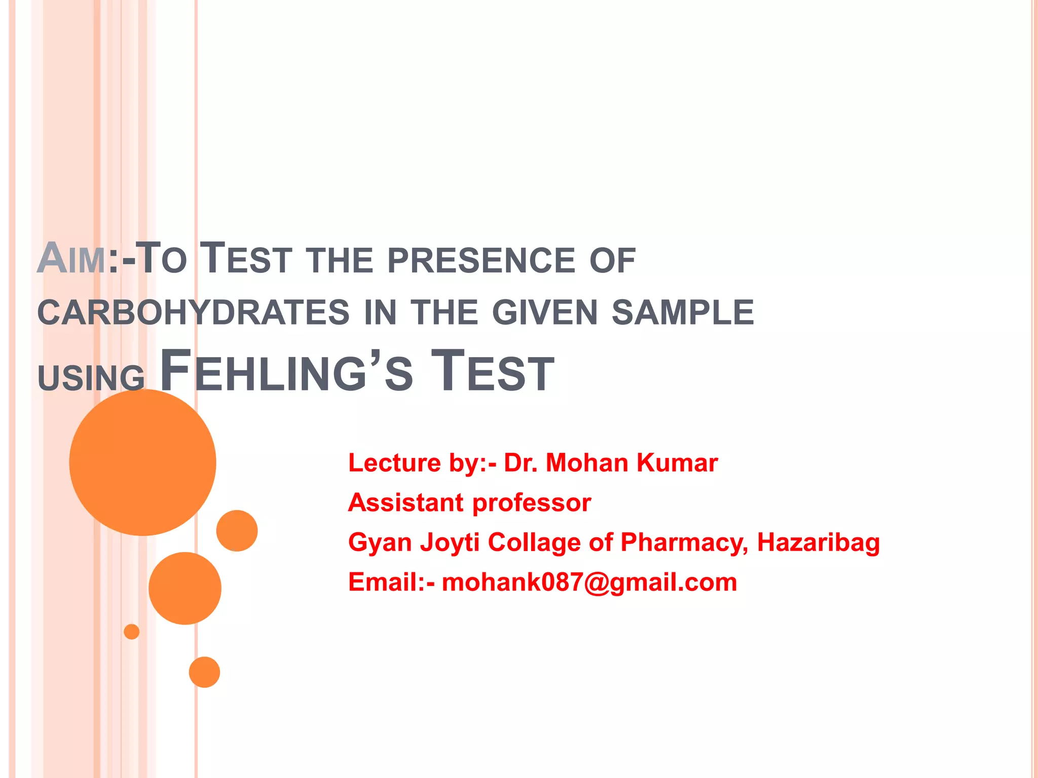 Fehling,s test | PPTX