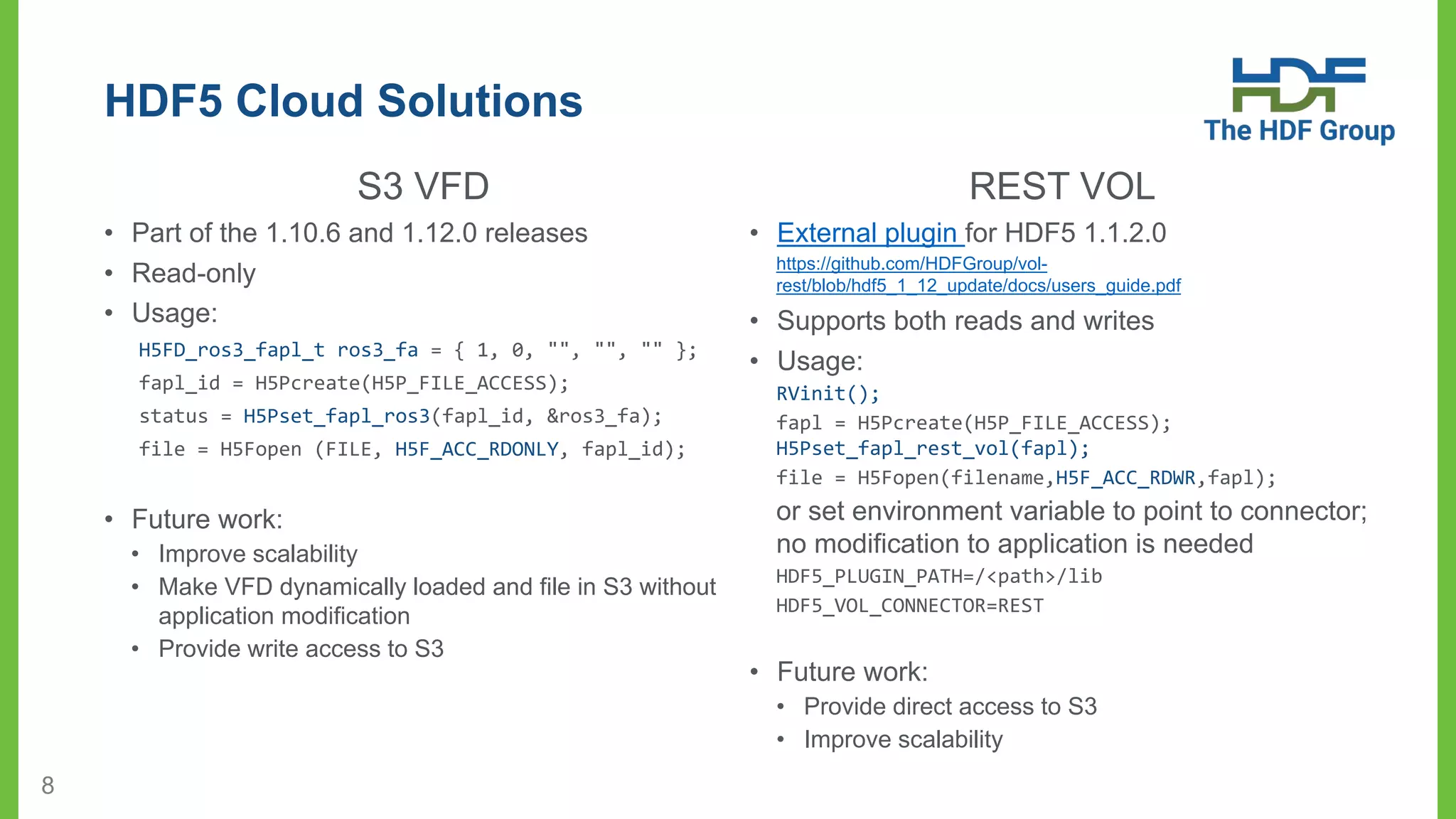 HDF5 and Ecosystem: What Is New? | PPT