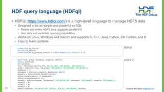 HDF5 and Ecosystem: What Is New? | PPT