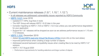 HDF5 and Ecosystem: What Is New? | PPT