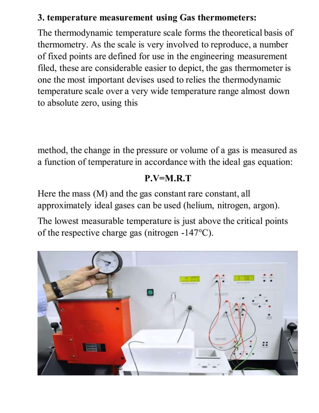 Temperature measurements and Calibration by heating | PDF