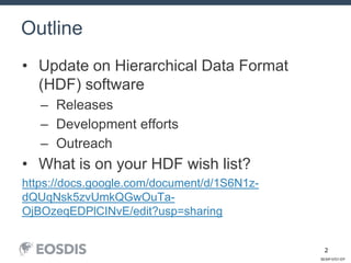 HDF - Current status and Future Directions | PPTX