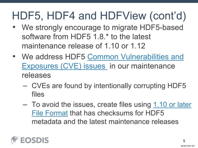 HDF - Current status and Future Directions | PPTX