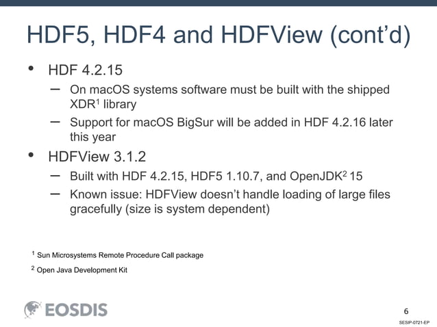 HDF - Current status and Future Directions | PPTX