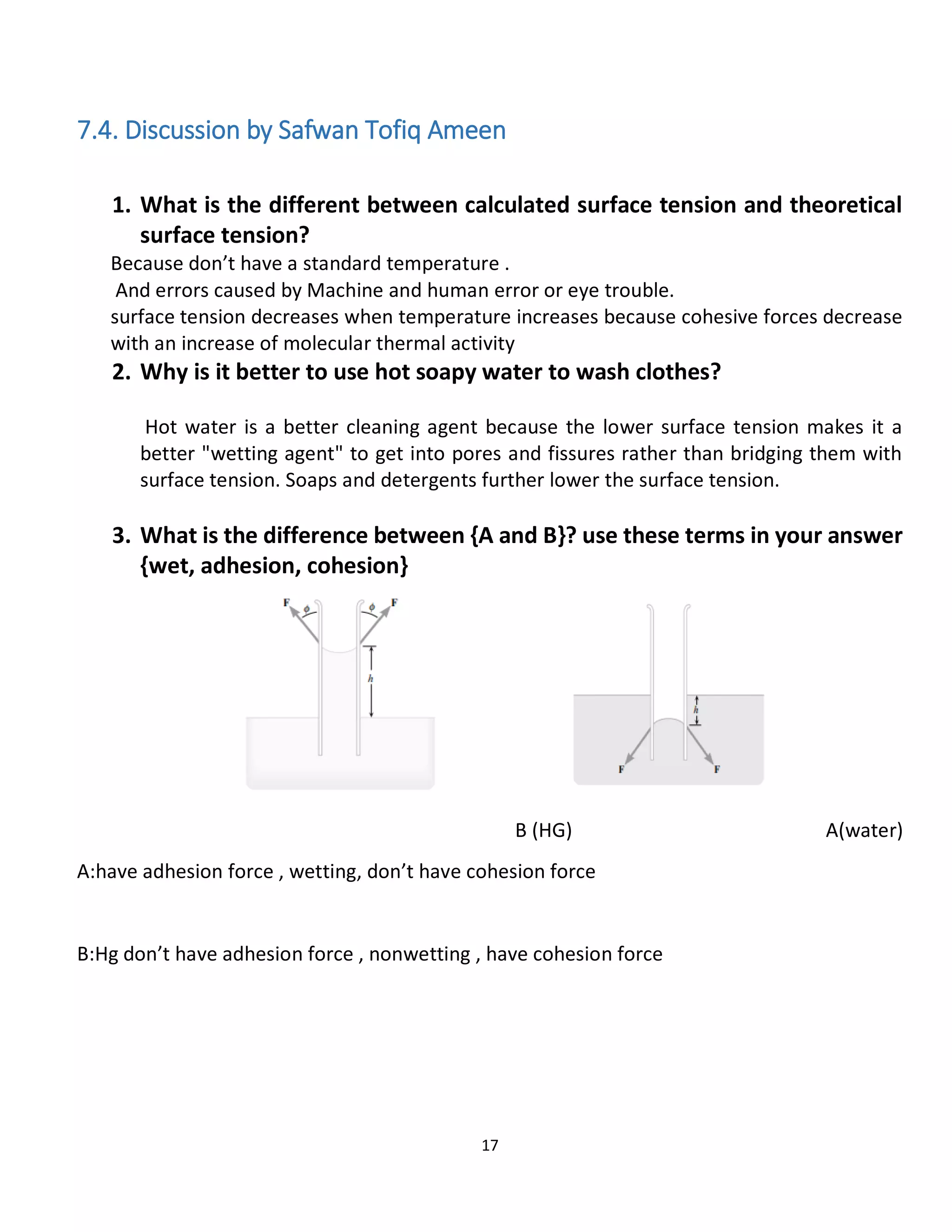 Surface Tension | PDF