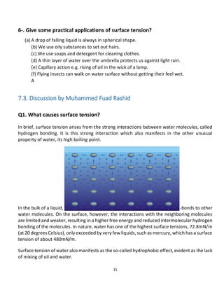 Surface Tension | PDF