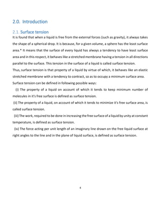 Surface Tension | PDF