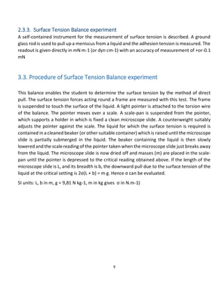 Surface Tension | PDF