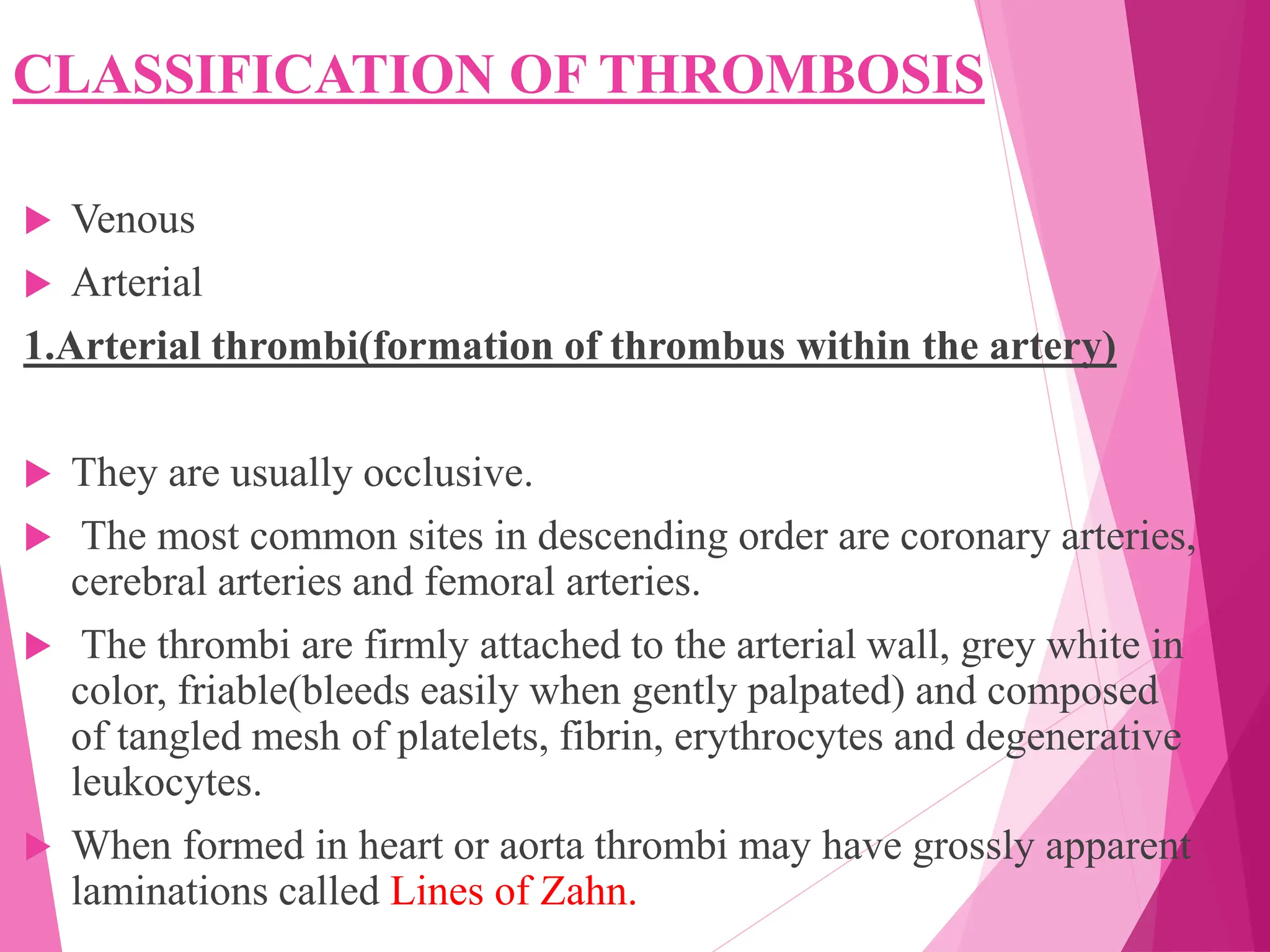 Thrombosis presentation - Pathology.ppt