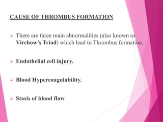 Thrombosis presentation - Pathology.ppt