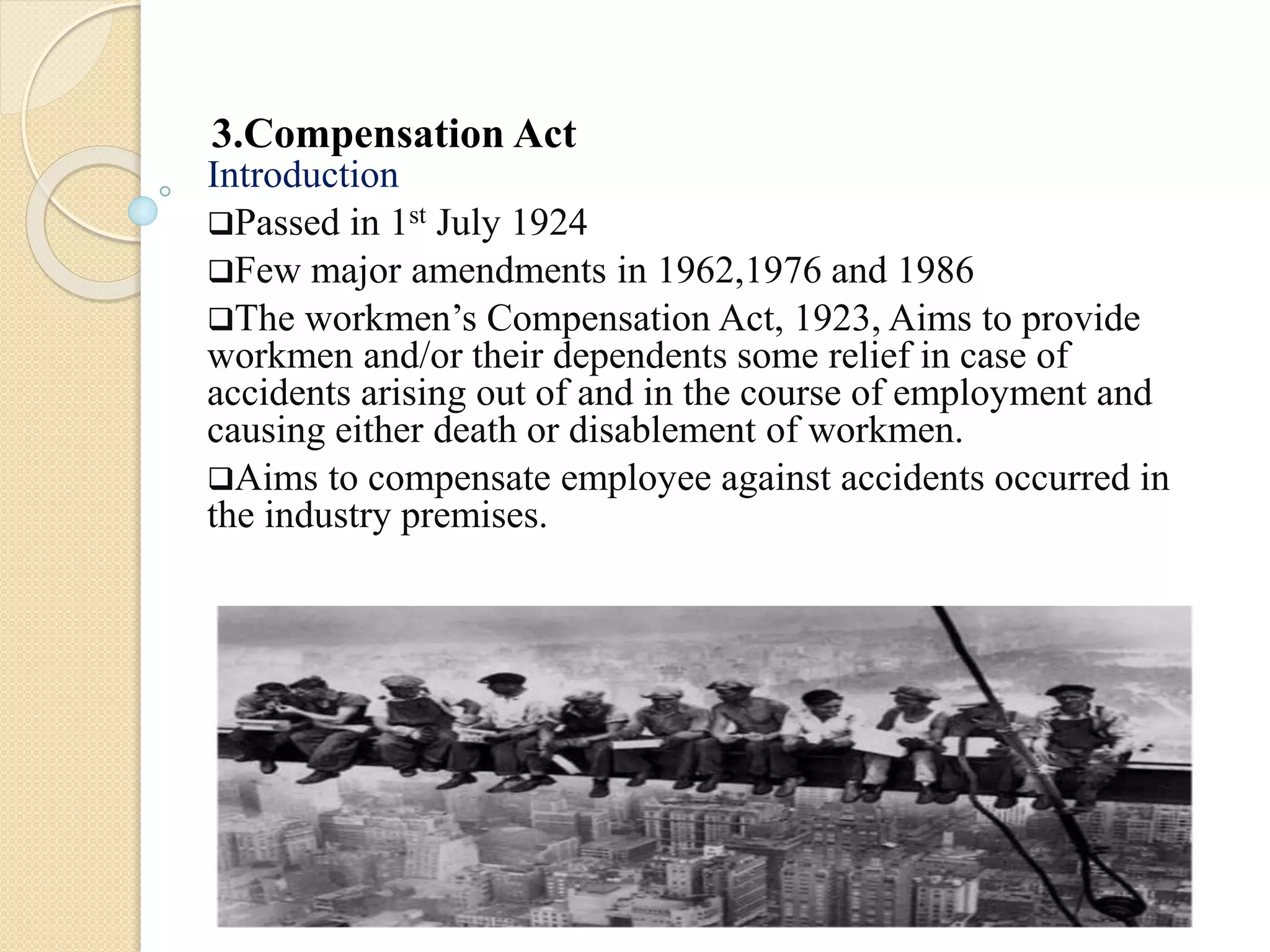 Different Acts Used in Safety Management | PPTX