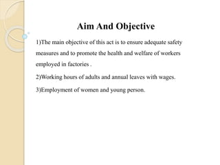 Different Acts Used in Safety Management | PPTX