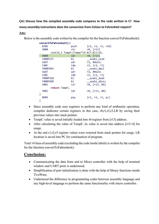 C programming of an ARM microcontroller and writing UART serial communication protocol. | PDF ...