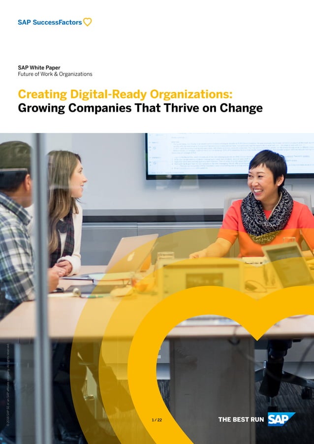 SAP White Paper - Future of Work & Organizations | PDF