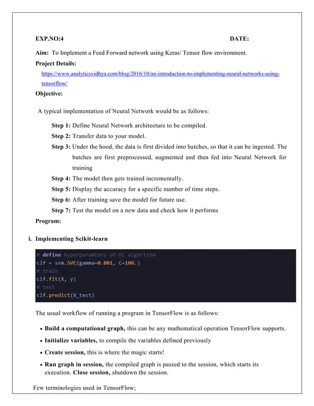 CCS335 _ Neural Networks and Deep Learning Laboratory_Lab Complete ...