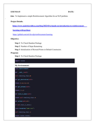 CCS335 _ Neural Networks and Deep Learning Laboratory_Lab Complete Record | PDF