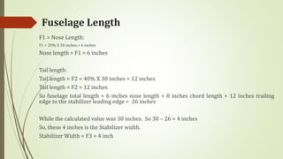 Fuselage Design of an RC plane | PPTX