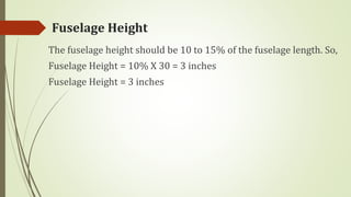 Fuselage Design of an RC plane | PPTX