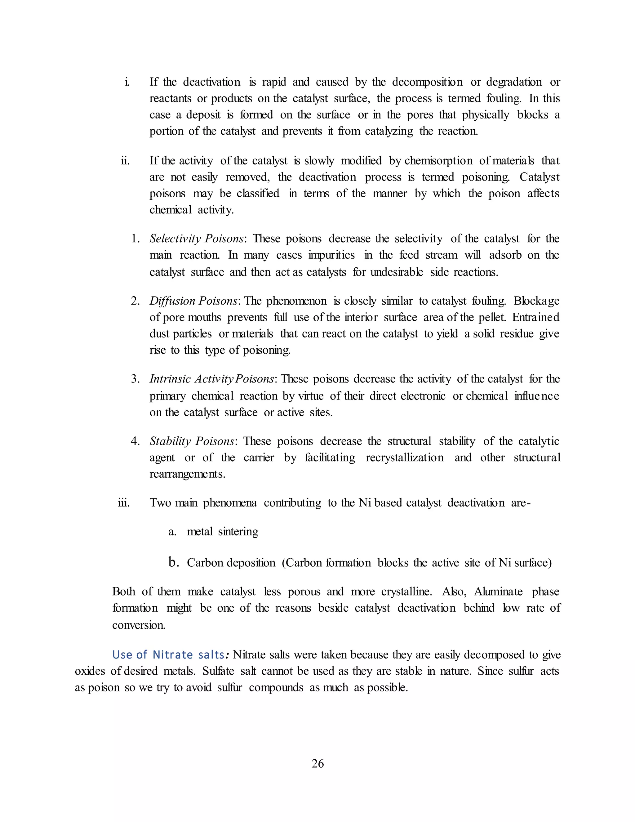 Formulation and operation of a Nickel based methanation catalyst | DOCX