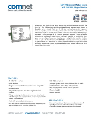 ComNet EXP100C Data Sheet | PDF | Computer Peripherals | Computing