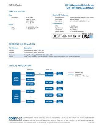 ComNet EXP100C Data Sheet | PDF | Computer Peripherals | Computing