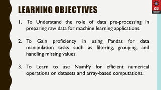 Foundations of Data Pre-Processing and Numerical Analysis Using Pandas ...
