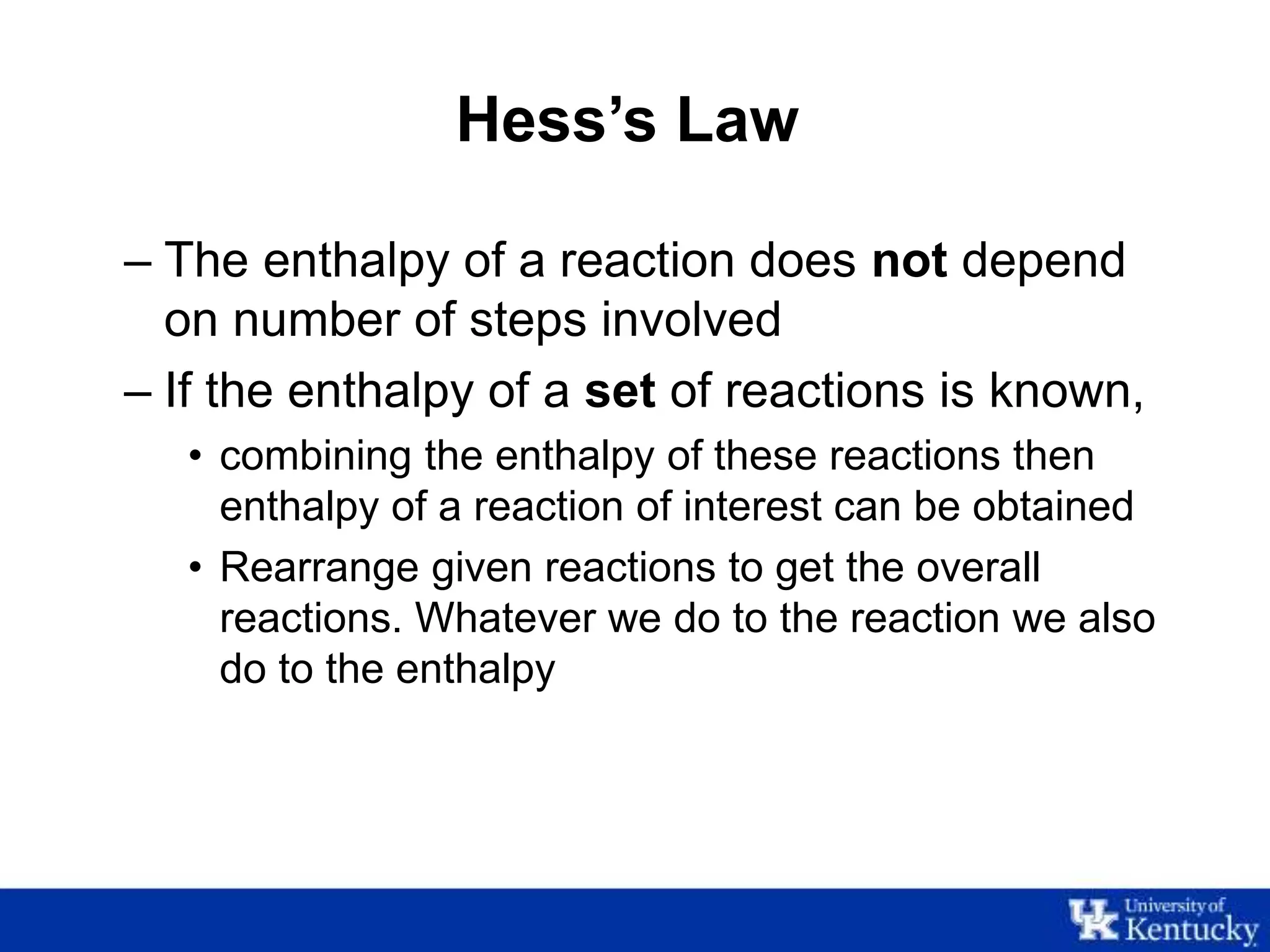 Exp 11 Enthalpy | PPTX