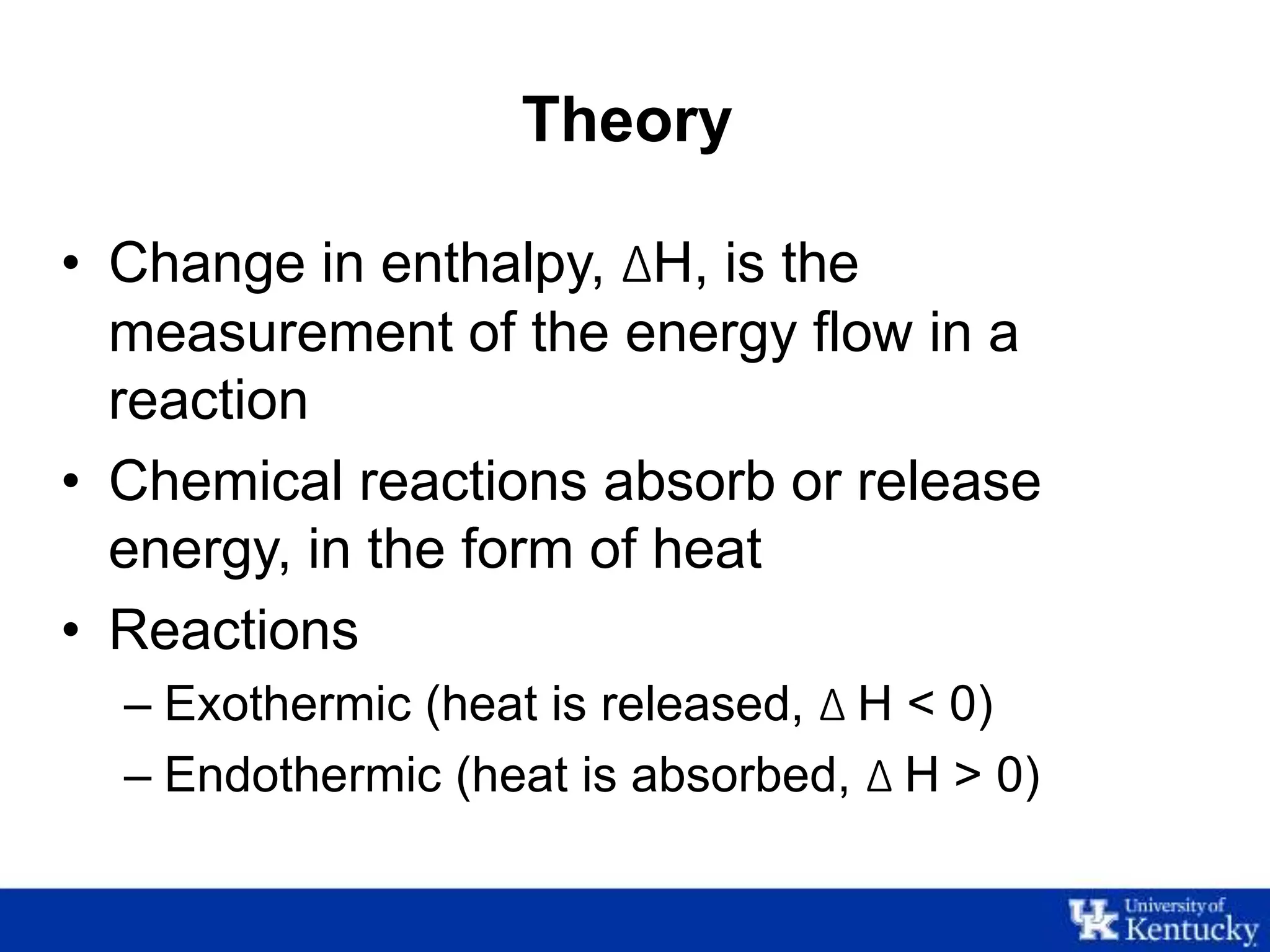 Exp 11 Enthalpy | PPTX