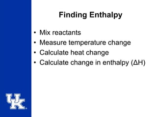 Exp 11 Enthalpy | PPTX