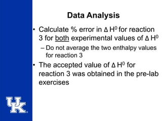 Exp 11 Enthalpy | PPTX