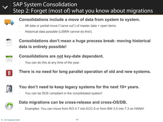 Consolidate your SAP System landscape Teched && d-code 2014 | PPT