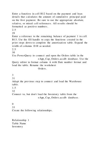 Exp19_Excel_App_Cap_Comp_Tech_Store_InstructionsGrader - | DOCX