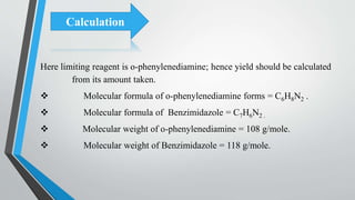 Practical Experiment 1: Benzimidazole from orthophenylene diamine | PPTX