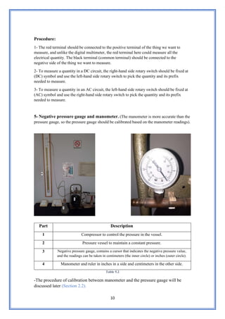 Experiment #1 in Instrumentation And Dynamic Systems Lab : Calibration | PDF | Physics | Science
