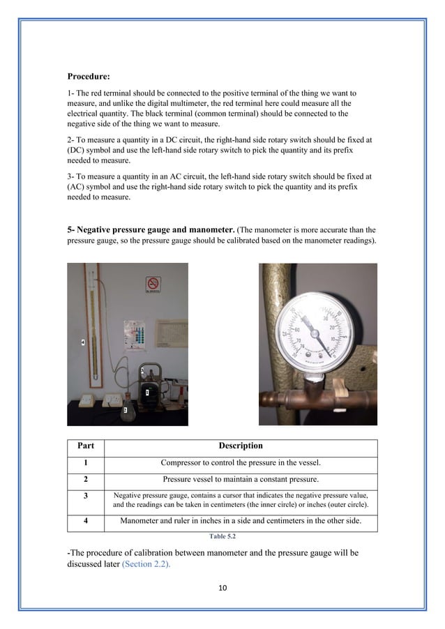Experiment 1 In Instrumentation And Dynamic Systems Lab Calibration