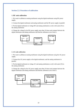 Experiment #1 in Instrumentation And Dynamic Systems Lab : Calibration ...