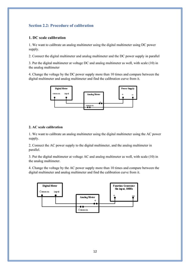 Experiment #1 in Instrumentation And Dynamic Systems Lab : Calibration | PDF
