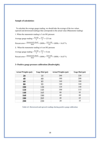 Experiment #1 in Instrumentation And Dynamic Systems Lab : Calibration | PDF | Physics | Science