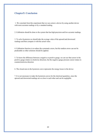 Experiment #1 in Instrumentation And Dynamic Systems Lab : Calibration | PDF | Physics | Science