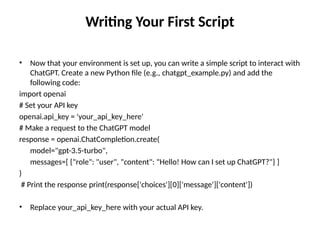 Exp 1 Setting Up ChatGPT Text generation QA applications.pptx