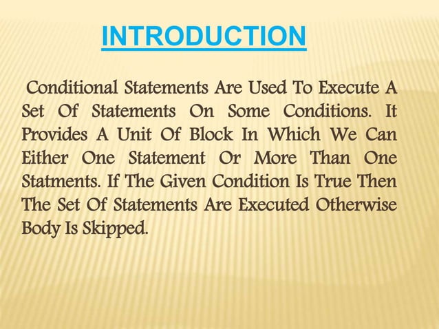 Conditional Statement in C Language | PPTX | Programming Languages | Computing