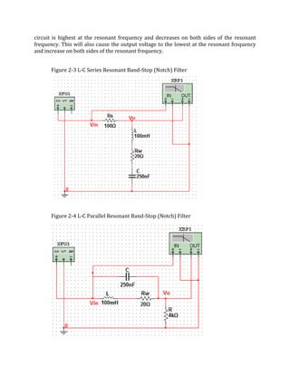 Exp2 passive band pass and band-stop filter | DOCX