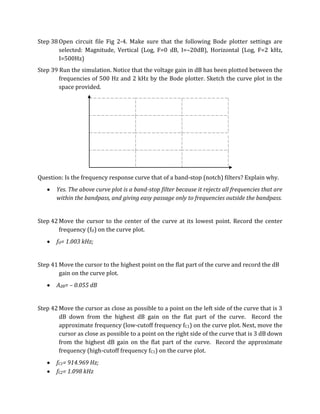Exp2 passive band pass and band-stop filter | DOCX