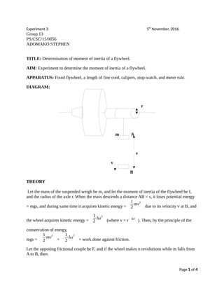 Fly wheel Apparatus | PDF
