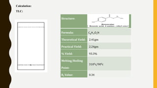 Practical Experiment 3: Benzocain | PPTX
