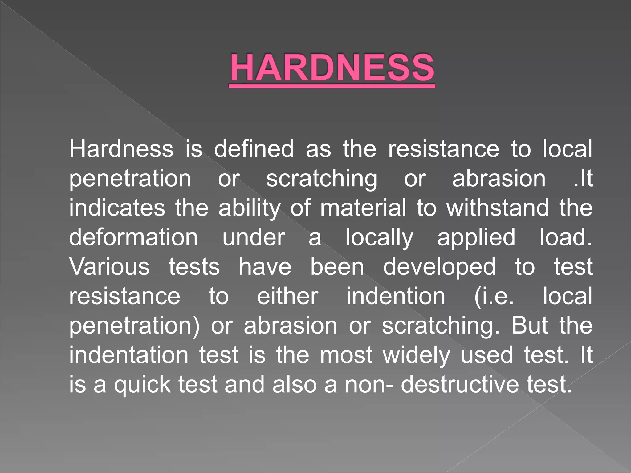 Determination of hardness of a material | PPT