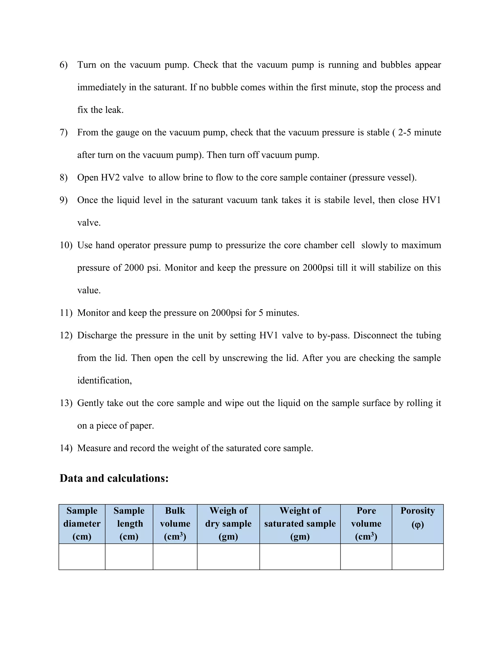 Reservoir Rock Properties Laboratory Manual Exp (#4) | PDF