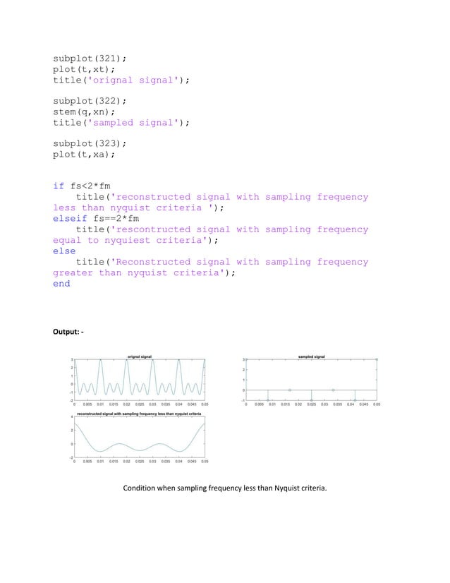 Sampling Theorem (System and signals) | PDF