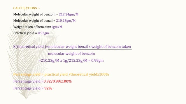 Practical Experiment 4: Benzyl from benzoin | PPTX