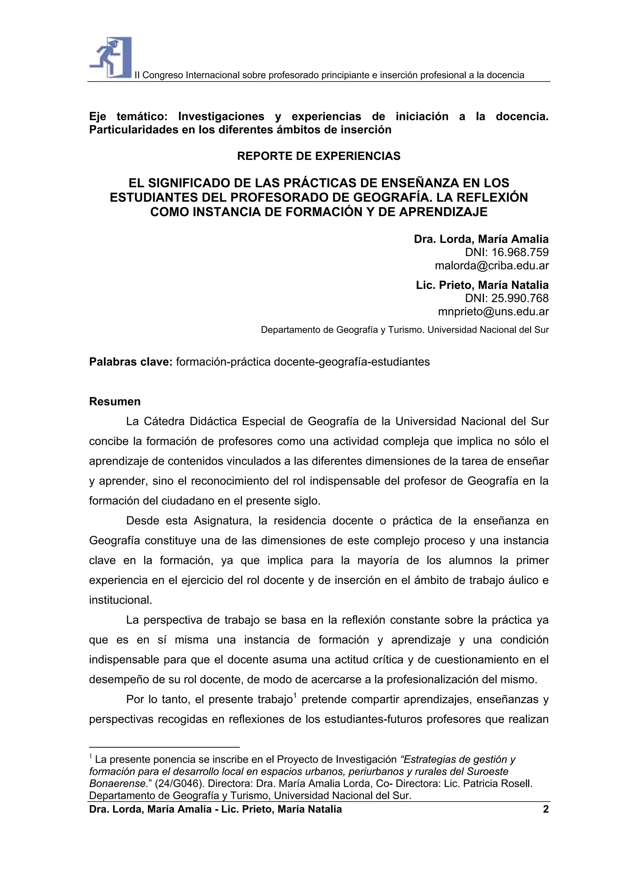 EL SIGNIFICADO DE LAS PRÁCTICAS DE ENSEÑANZA EN LOS ESTUDIANTES DEL ...